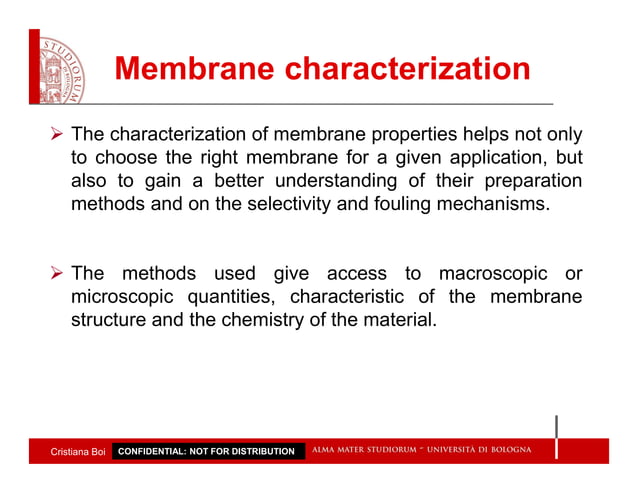Membrane characterization | PDF