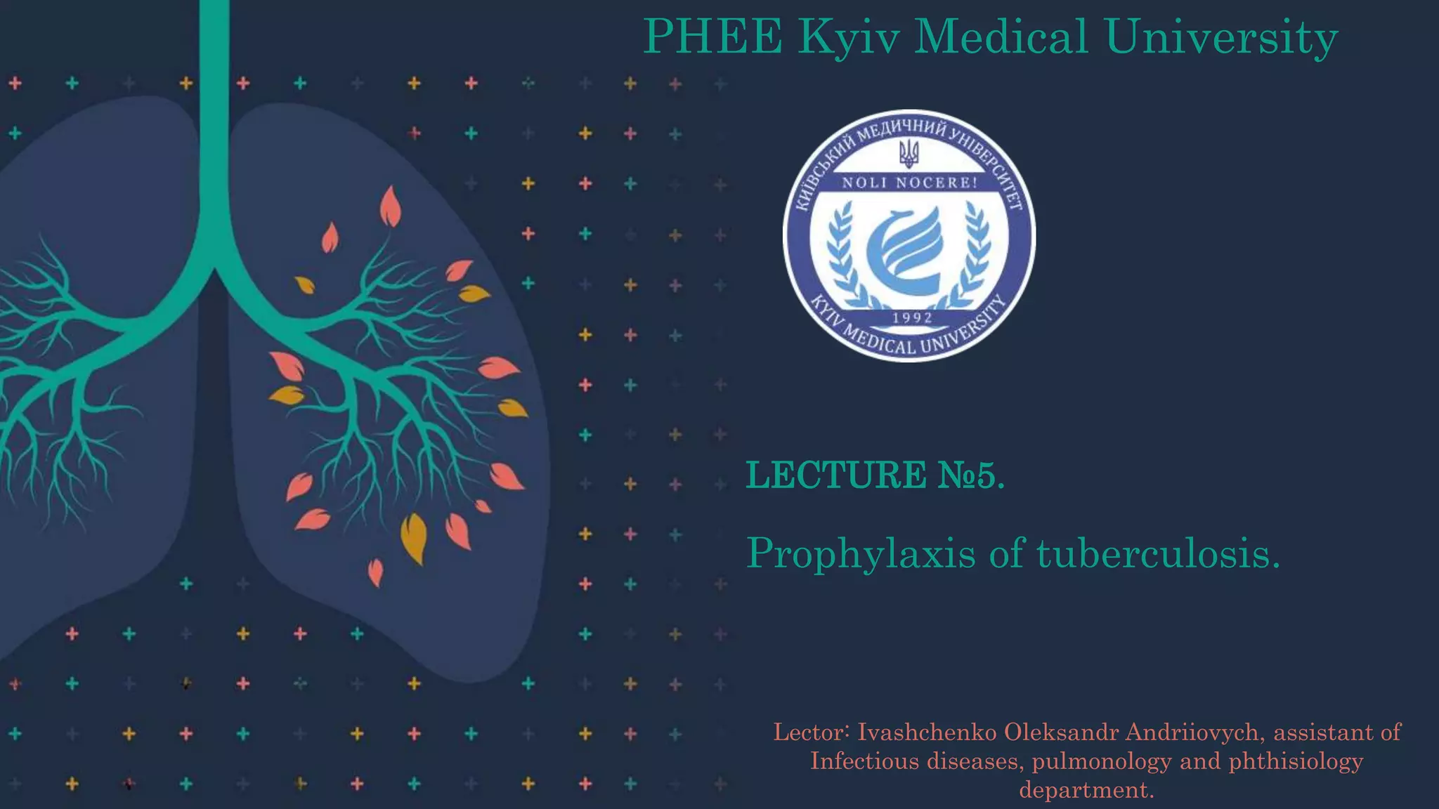 Prophylaxis of tuberculosis | PPTX