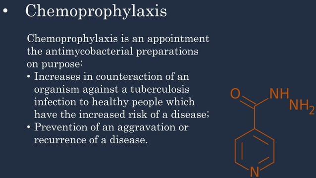 Prophylaxis of tuberculosis | PPTX