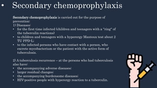 Prophylaxis of tuberculosis | PPTX
