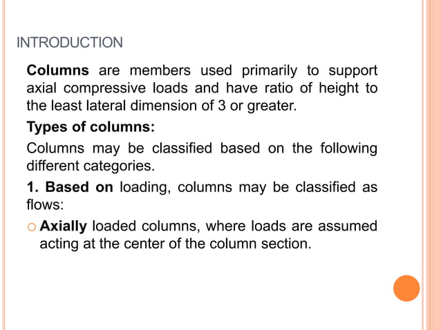 Introduction of columns | PPTX