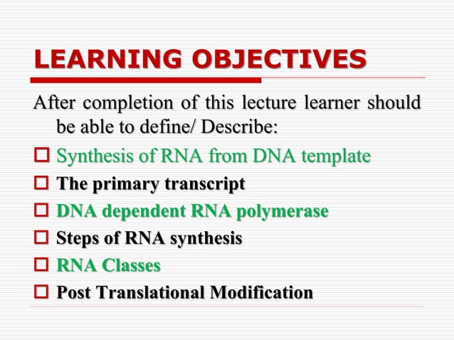 Lecture 5. Transcription.ppt | Chemistry | Science