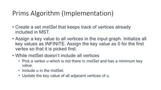 Lecture 5.2 - 6.1 MINIMUM SPANNING TREE.pptx | Computing | Technology ...