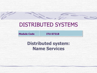Distributed system in information technology | PPT