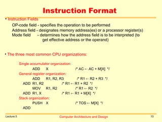 Computer Architecture and Design Lecture Notes By Beenish.ppt