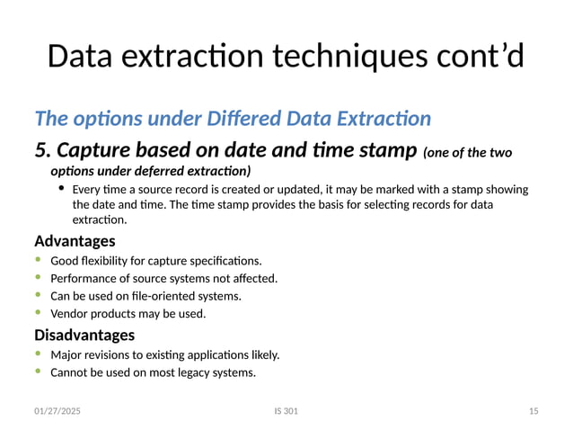Lecture 5 Extraction Transformation And Loading Pptx