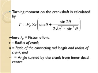 Turning Moment Diagram and Flywheel Lecture | PPTX