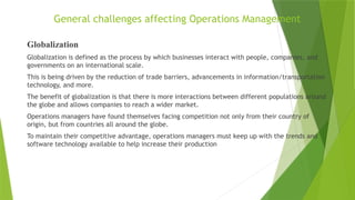 Lecture 5.pptx challanges in operation management | PPTX