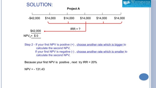 Lecture 5. Investment Criteria (NPV, IRR) | PPT