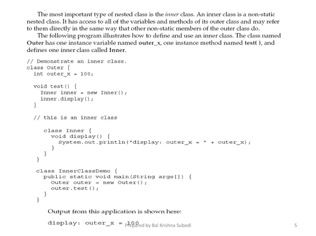 lecture5.pdf_Java Programming note for BCA, B.Sc. CSIT and BIT and BE | PPT