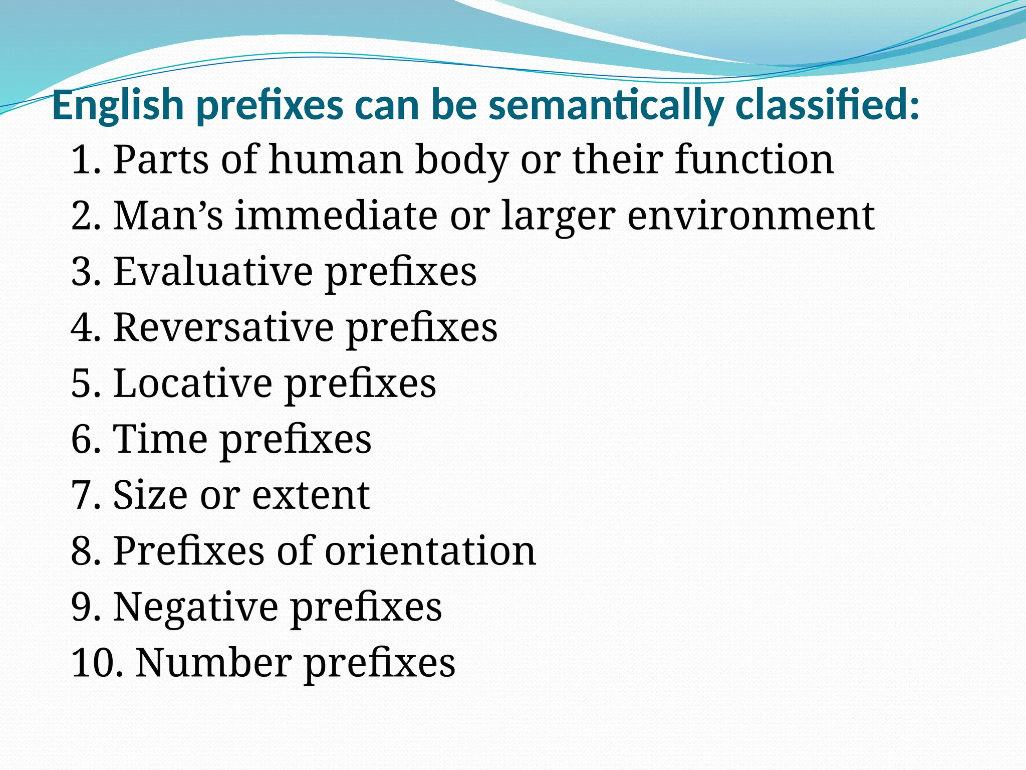 Lecture 5.pptx morphology prefix and suffix | PPTX