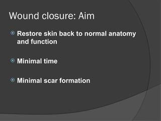 Lecture 5.ppt wound mangment how to deel with wound | PPT