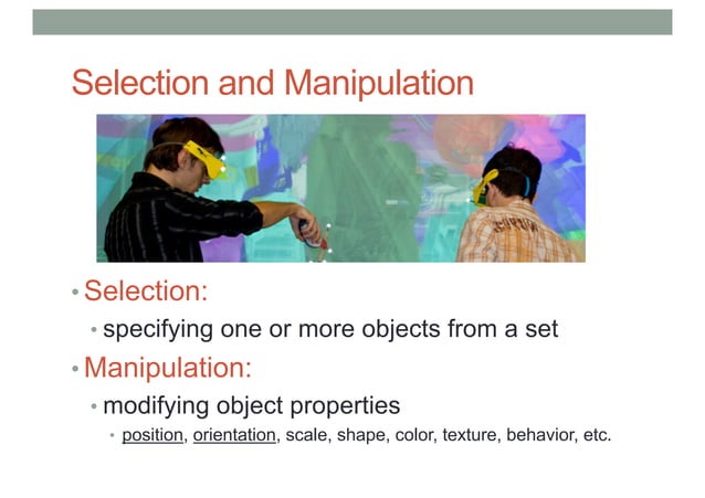 Lecture 5: 3D User Interfaces for Virtual Reality | PDF