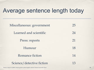 Lecture 5.3 readability and plain language student notes | PPT