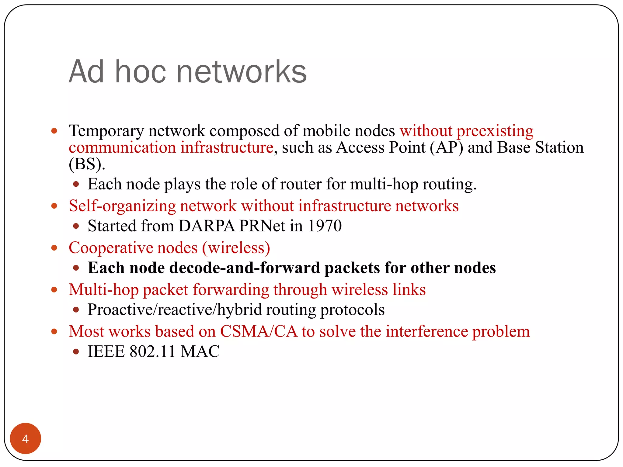Lecture 5 6 .ad hoc network | PDF
