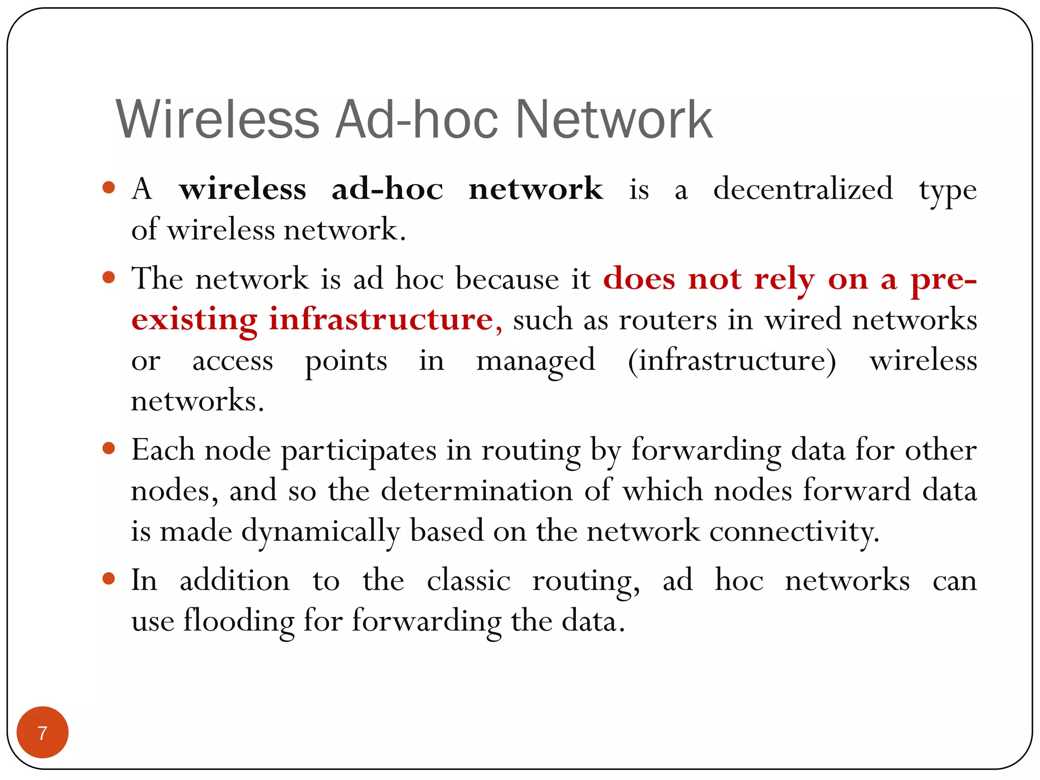 Lecture 5 6 .ad hoc network | PDF