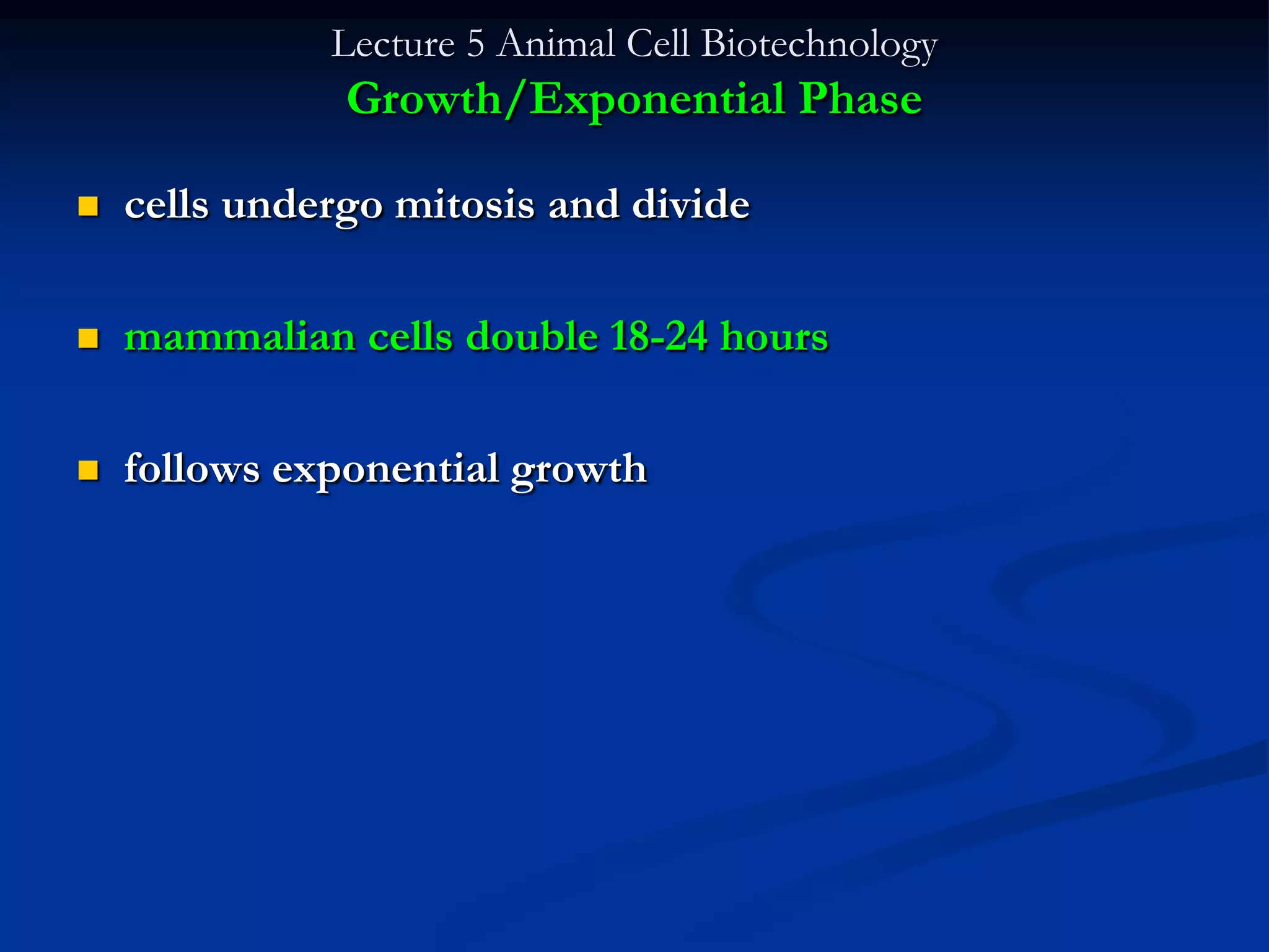 Lecture 5 cell growth phases | PPT