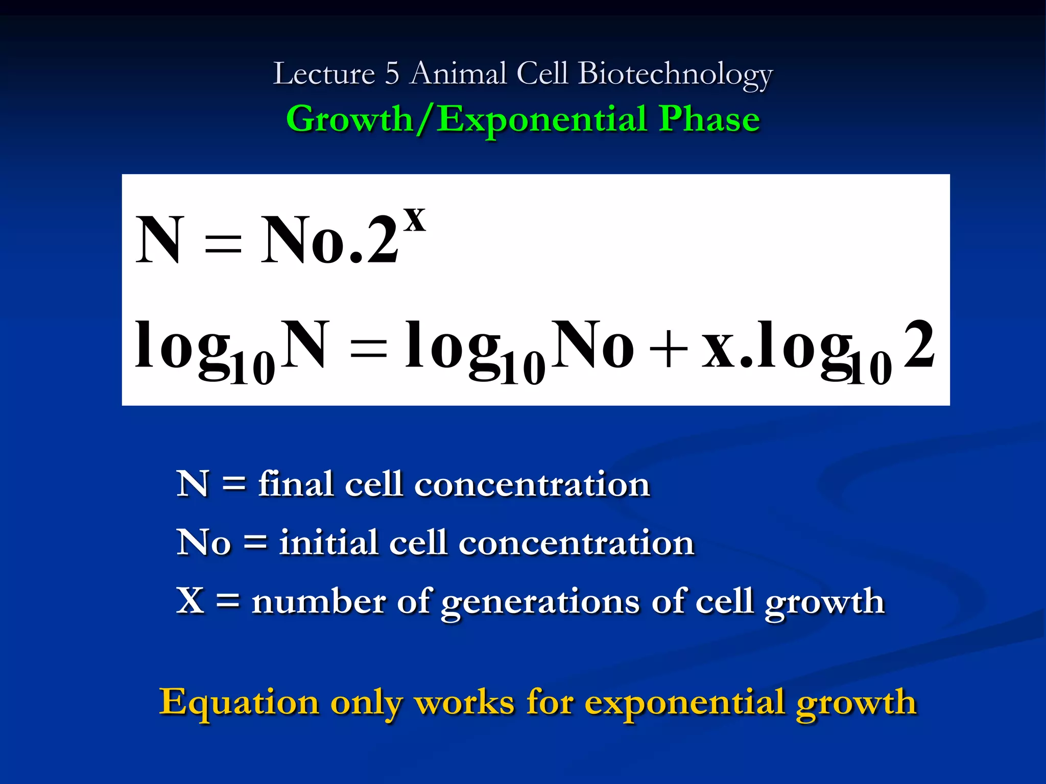 Lecture 5 cell growth phases | PPTX