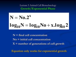 Lecture 5 cell growth phases | PPTX