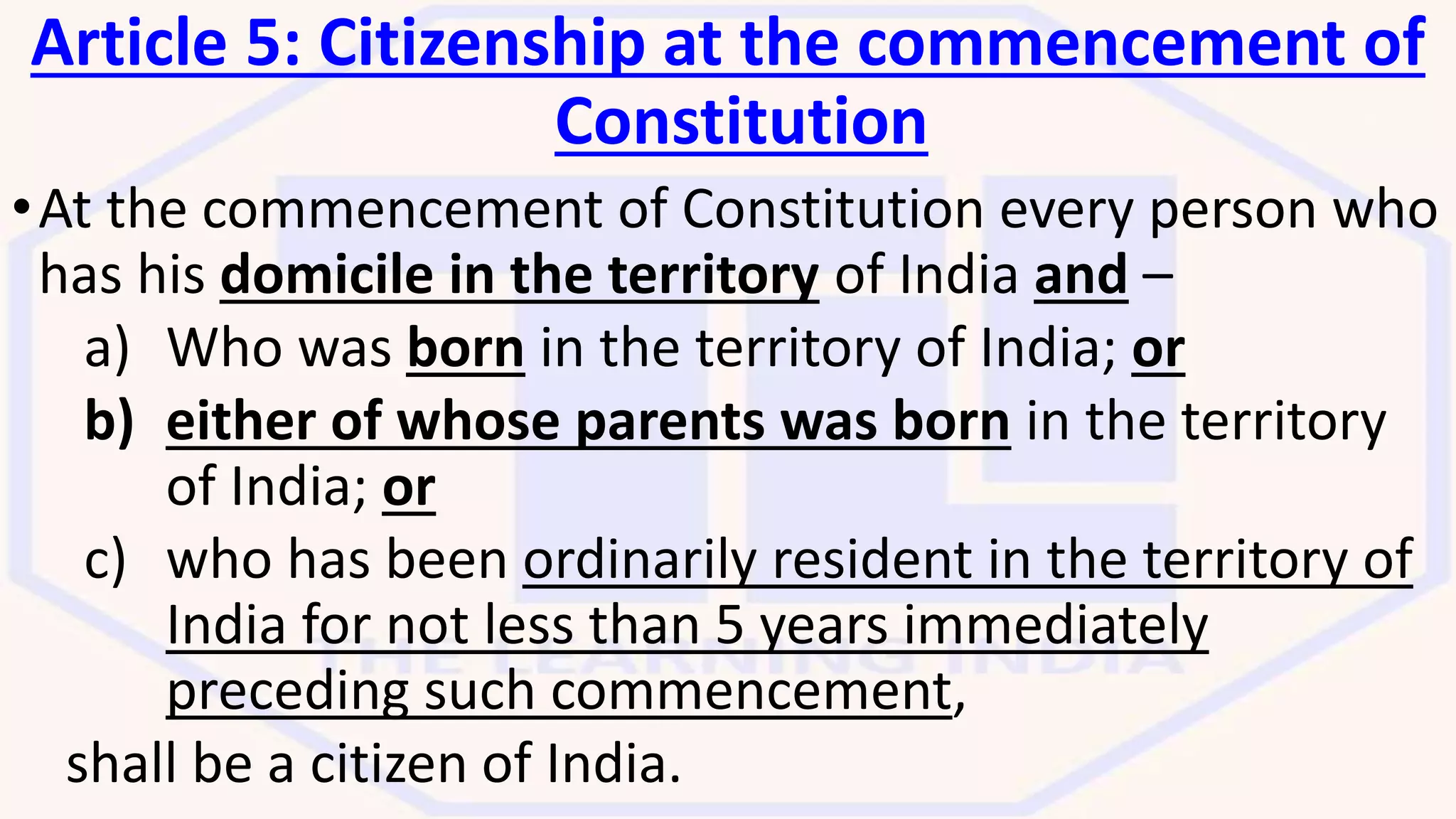 Lecture 5 citizenship | PPTX