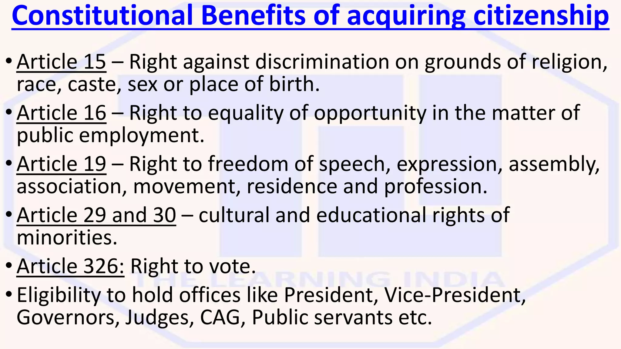 Lecture 5 citizenship | PPTX