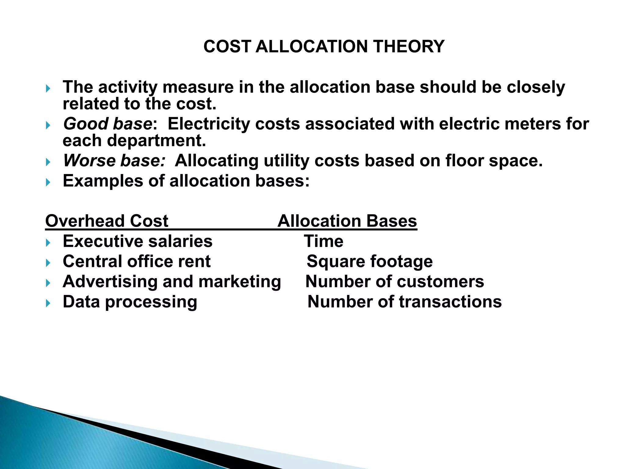 Lecture 5 cost allocations- theory | PPTX