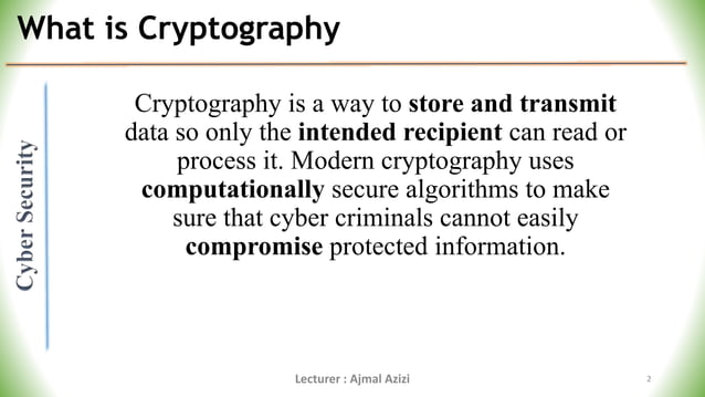 Lecture 5 - Cryptography.pptx
