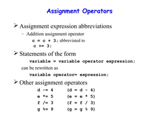 Lecture#5 Operators in C++ | PPT