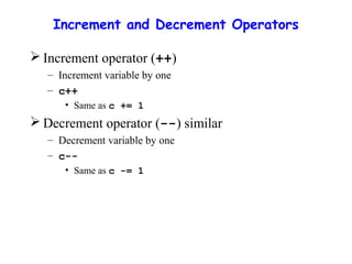 Lecture#5 Operators in C++ | PPT