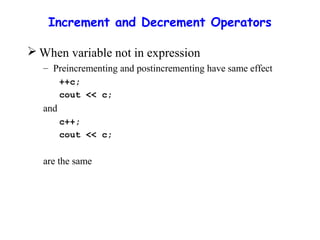 Lecture#5 Operators in C++ | PPT