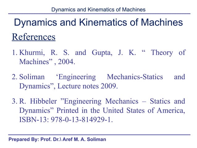 ---Lecture 5-Dynamics and Kinematics of Machines-Relative Velocity -.ppt