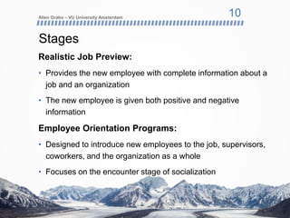 Intro to HRM Lecture 5 - Employee socialization | PPT