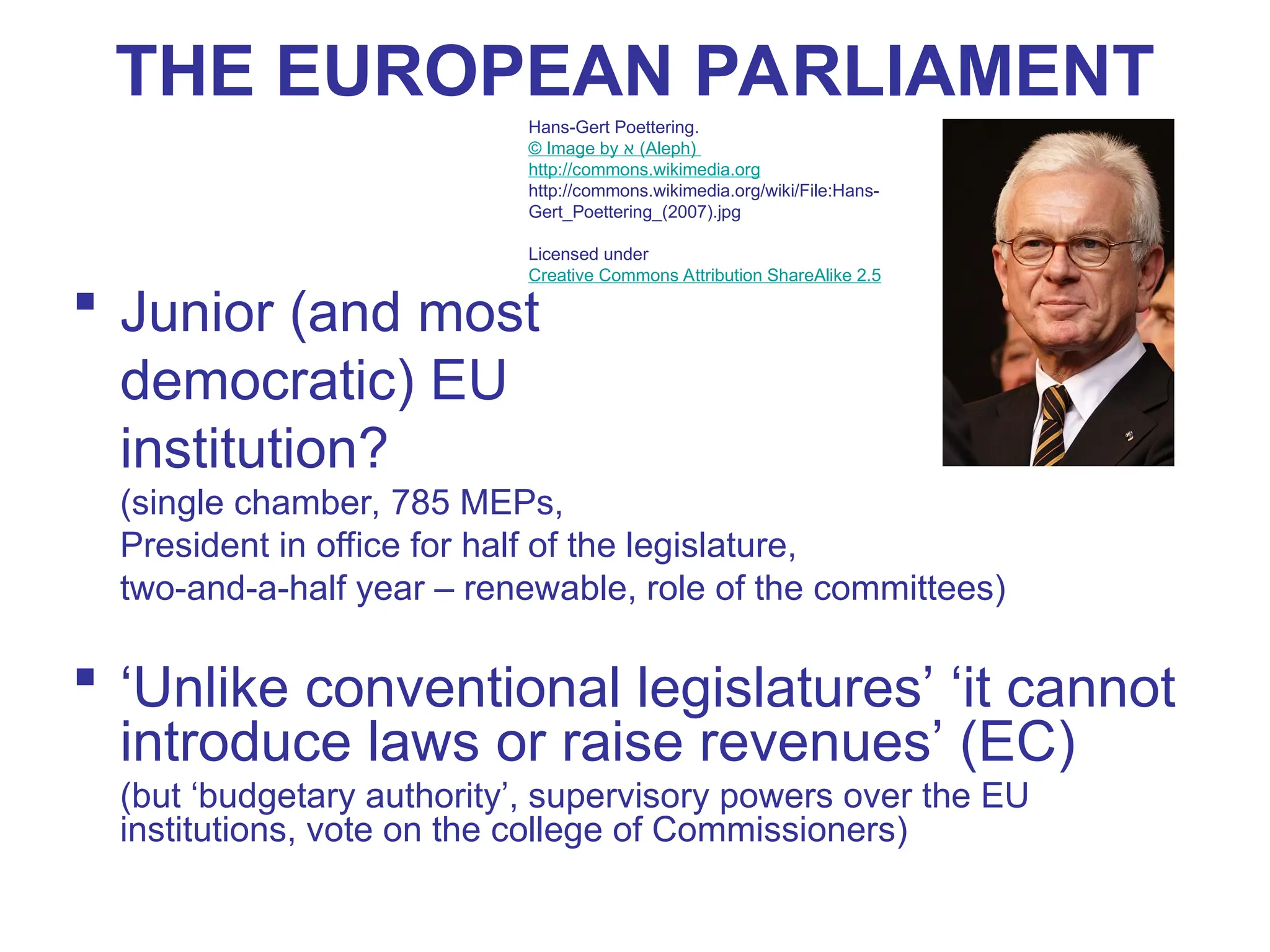 Lecture on EU Institutions including.ppt
