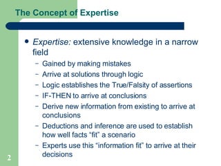 Lecture5 Expert Systems And Artificial Intelligence | PPT