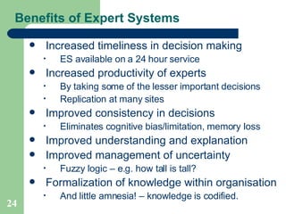 Lecture5 Expert Systems And Artificial Intelligence | PPT