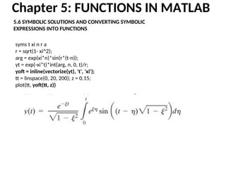 LECTURE 5-Function in Matlab how to use mathlab | PPT