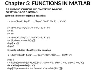 LECTURE 5-Function in Matlab how to use mathlab | PPT