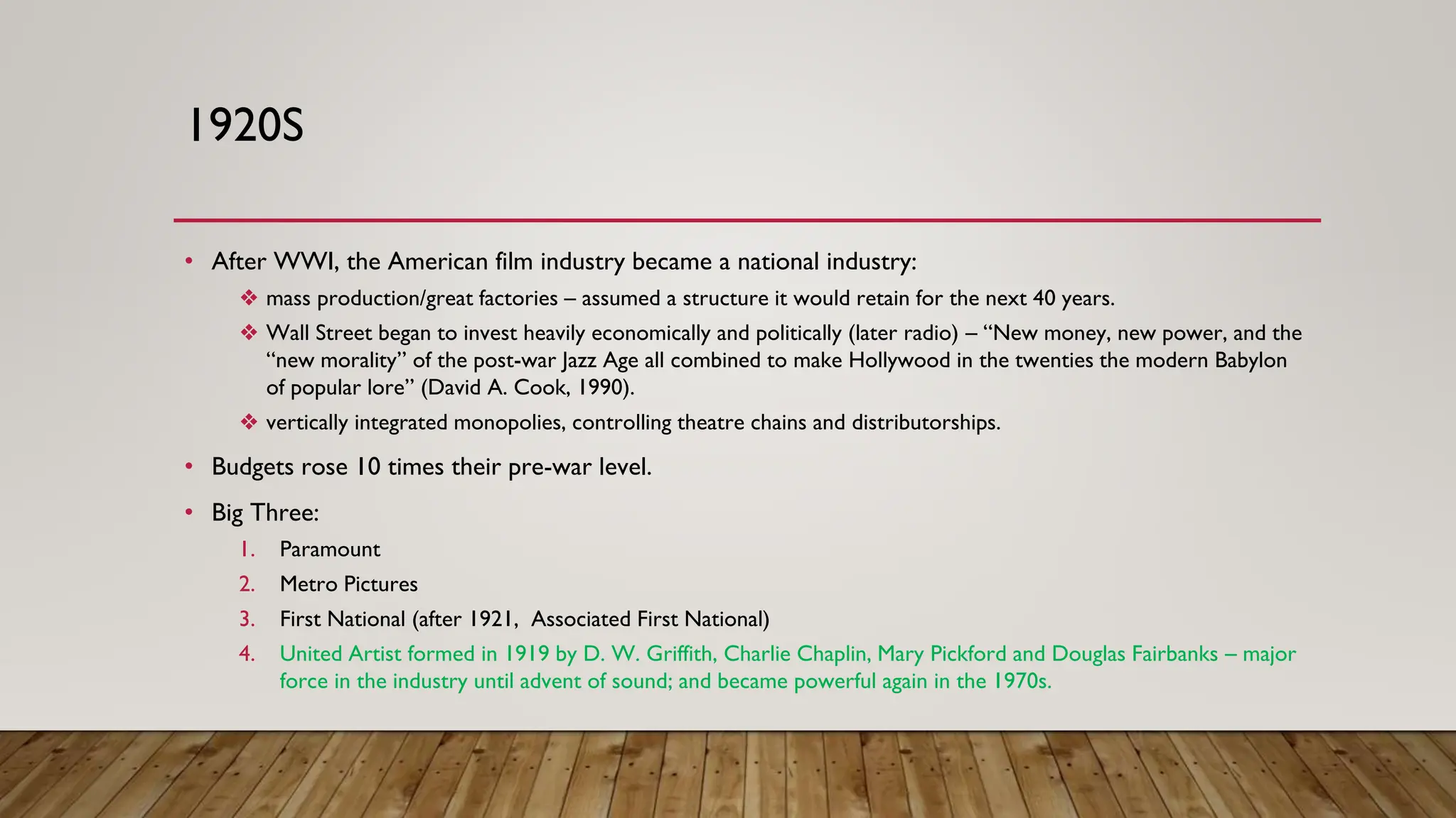 Lecture 5 - HOLLYWOOD IN THE TWENTIES (1).pptx