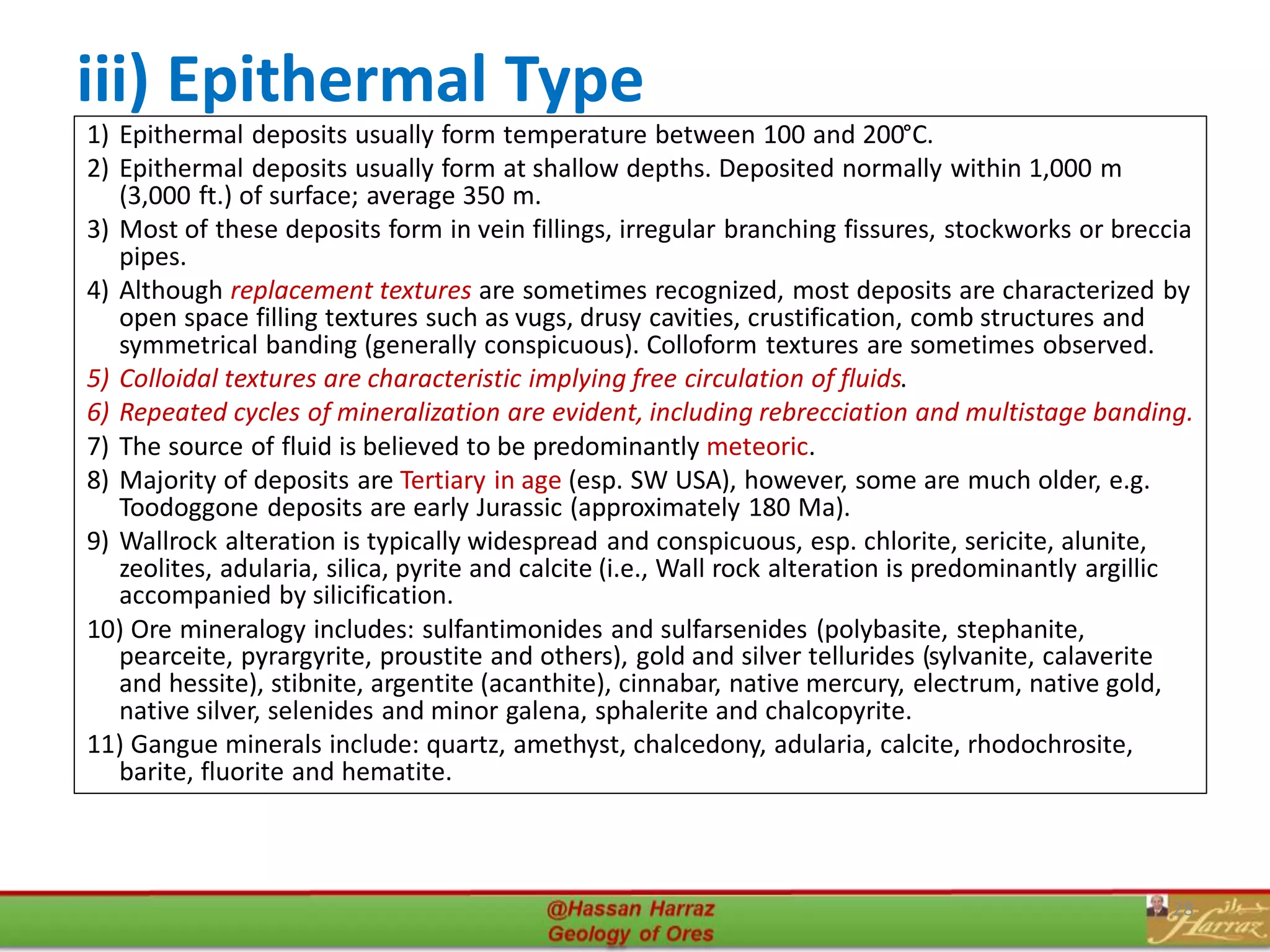 Lecture 5 hydrothermal ore deposits | PDF