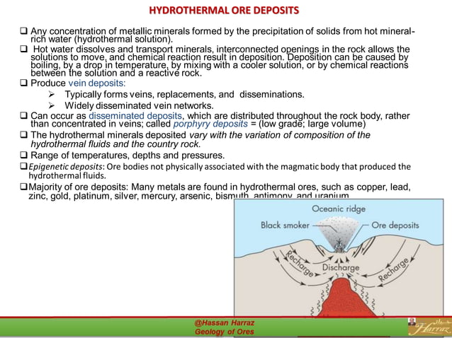 Lecture 5 hydrothermal ore deposits | PDF | Geology | Science