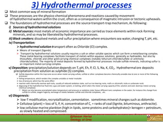Lecture 5 hydrothermal ore deposits | PDF
