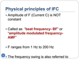 Interferential Current or therapy for Physiotherapy students | PPTX