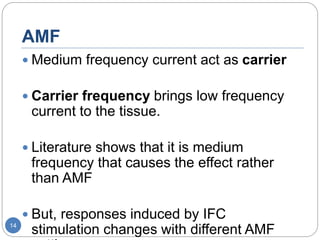 Interferential Current or therapy for Physiotherapy students | PPTX