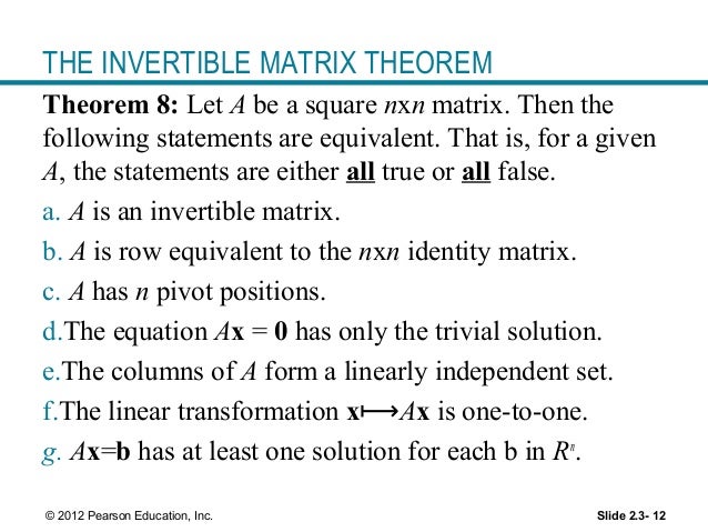 Lecture 5 inverse of matrices - section 2-2 and 2-3