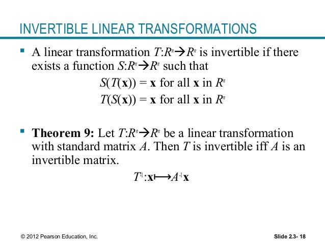 Lecture 5 inverse of matrices - section 2-2 and 2-3