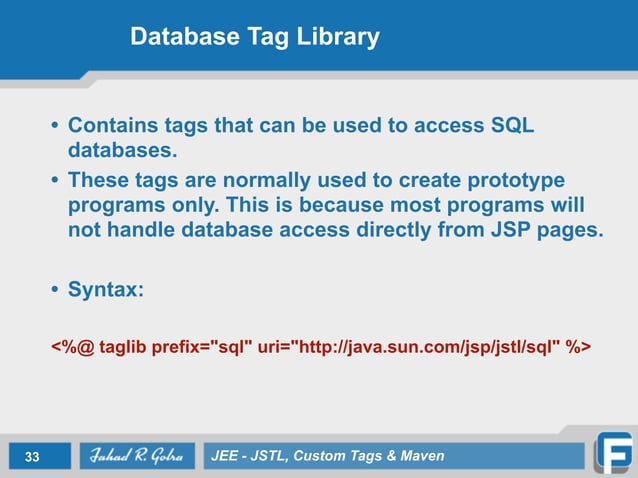 Lecture 5 JSTL, custom tags, maven | PDF