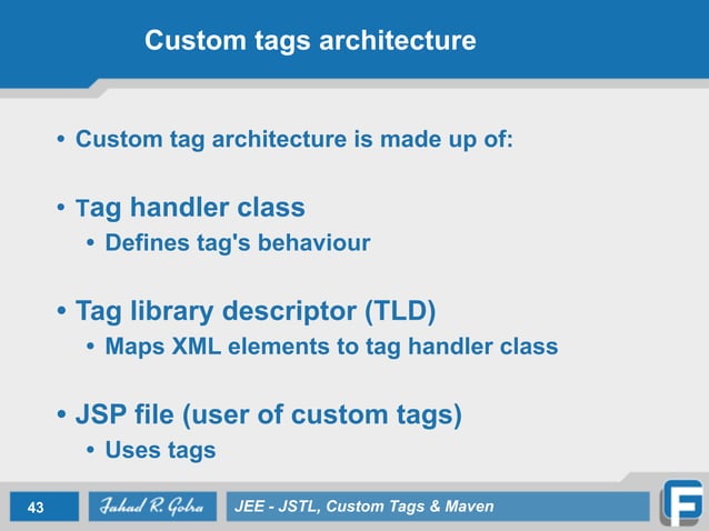 Lecture 5 JSTL, custom tags, maven | PDF