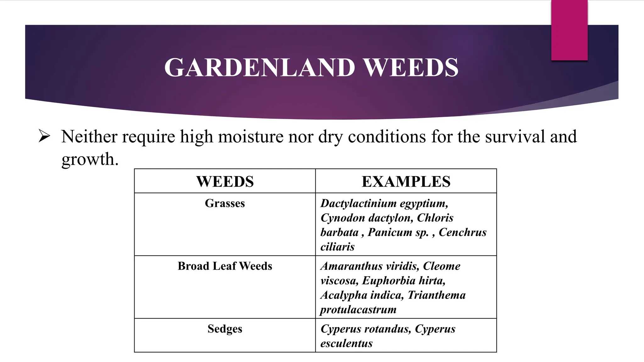 LIFE CYCLE OF WEEDS, WEED MIGRATION, WEED SEED DISTRIBUTION IN ...