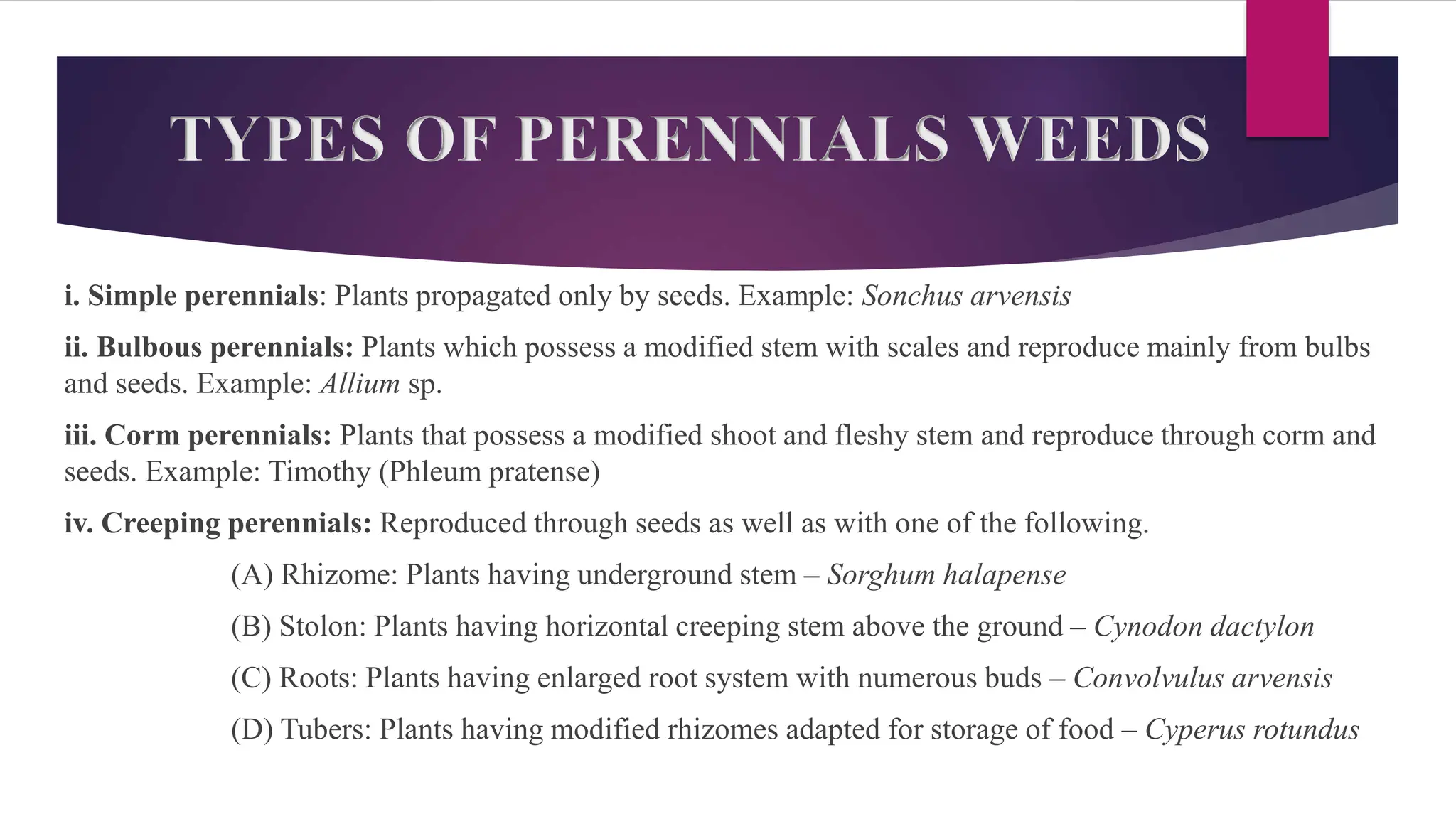 LIFE CYCLE OF WEEDS, WEED MIGRATION, WEED SEED DISTRIBUTION IN ...
