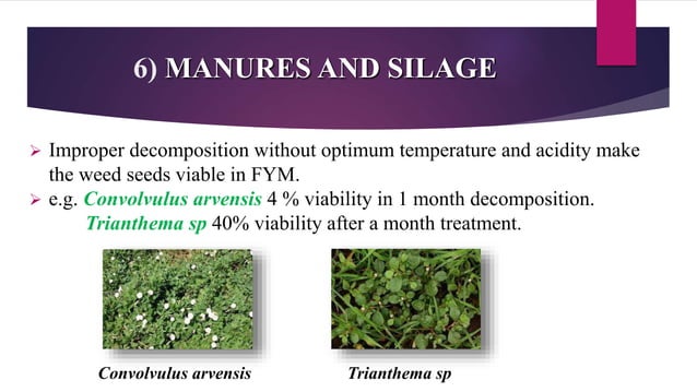 LIFE CYCLE OF WEEDS, WEED MIGRATION, WEED SEED DISTRIBUTION IN ...